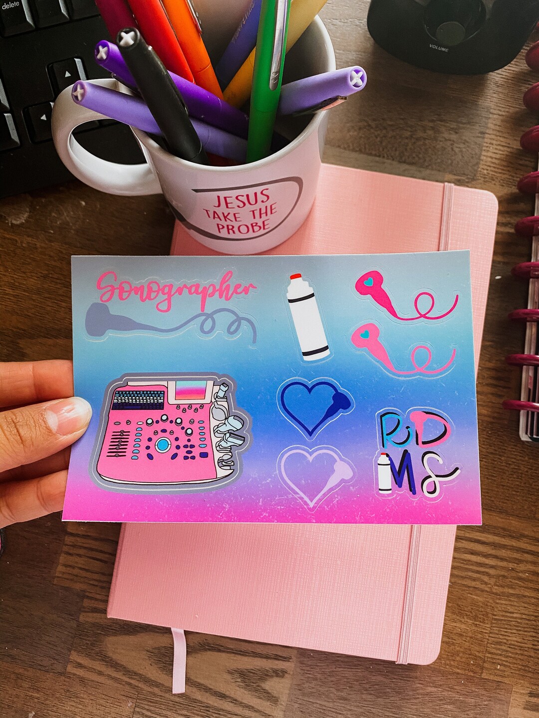 Sonographer Sticker Sheet-sonography | Sonographer Student |sonography ...
