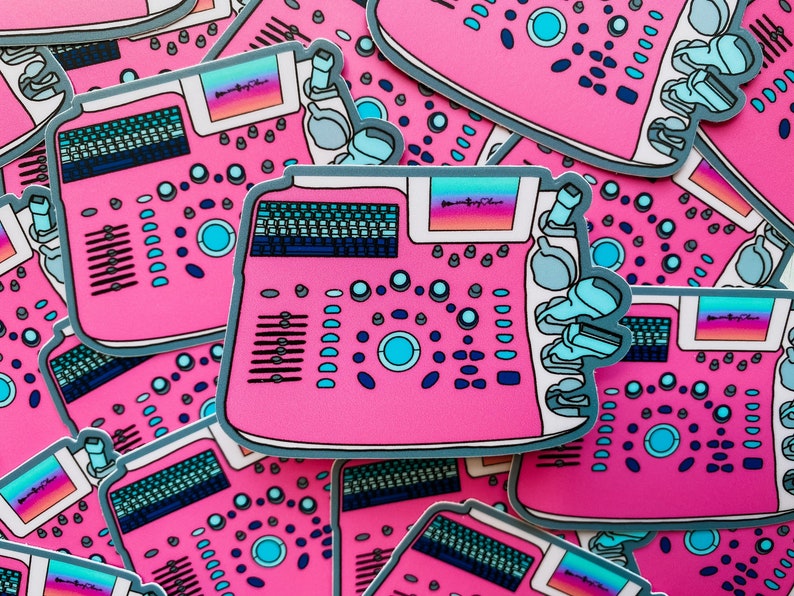Ultrasound Machine Sticker-sonography-sonographer | Etsy