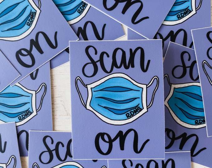 Ultrasound Scan on Sticker-sonography-sonographer - Etsy