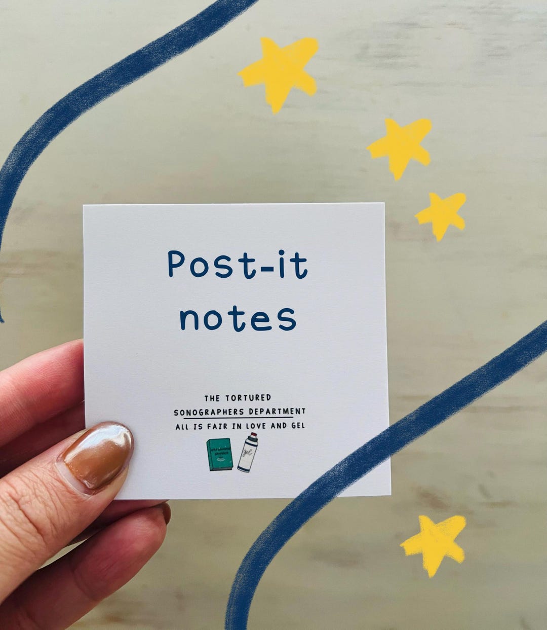 Ultrasound Tech Post It Notes Sticky Notes-sonography-sonographer ...