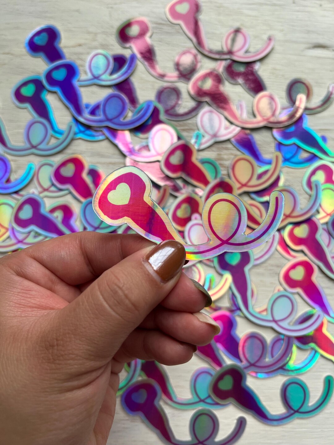 Pink Holographic Ultrasound Probe Sticker |sonography | Sonographer ...