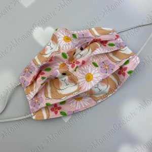 Guinea Pig Face Mask Teacher Nurse Veterinarian | Etsy