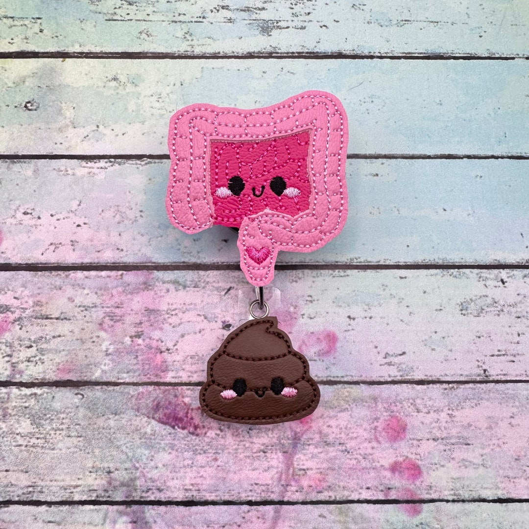 Intestines Poo Badge Reel Funny Poop Badge Reel L&D - Etsy