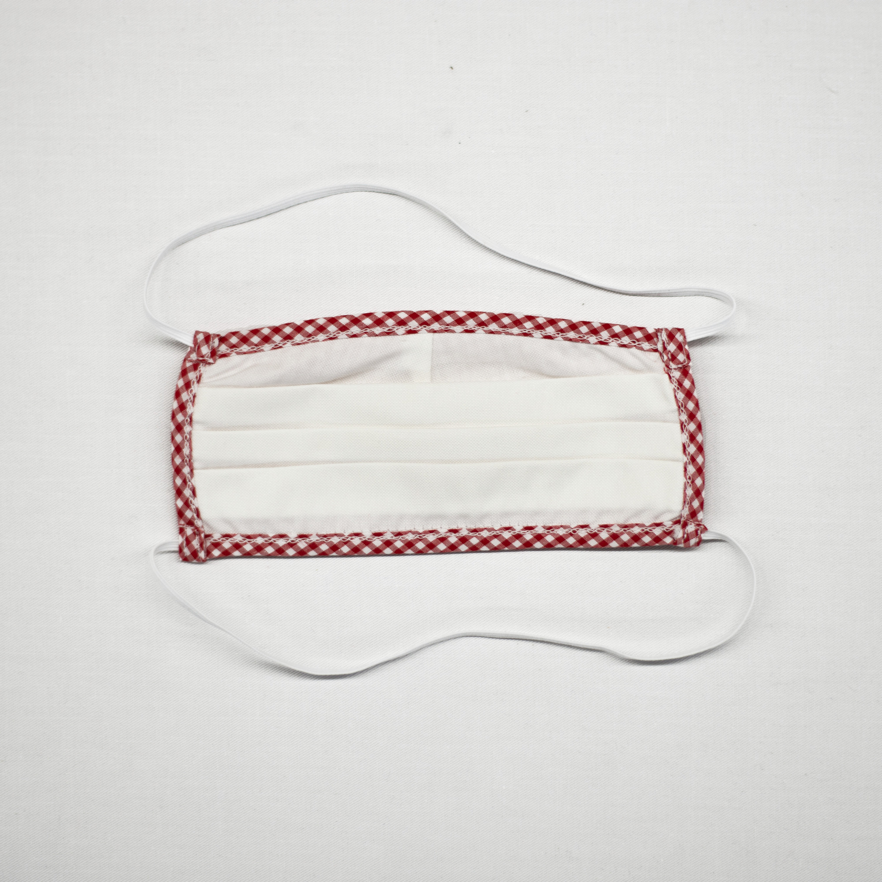 Cotton Face Mask Washable With Head Straps Red Gingham - Etsy