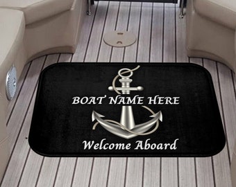 Welcome Aboard Boat Mat | Etsy