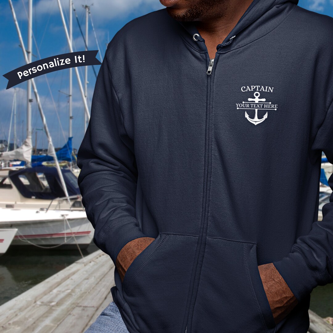 Personalized Boat Hoodie, Boat Clothing, Boat Owner Gift, Boat Captain ...