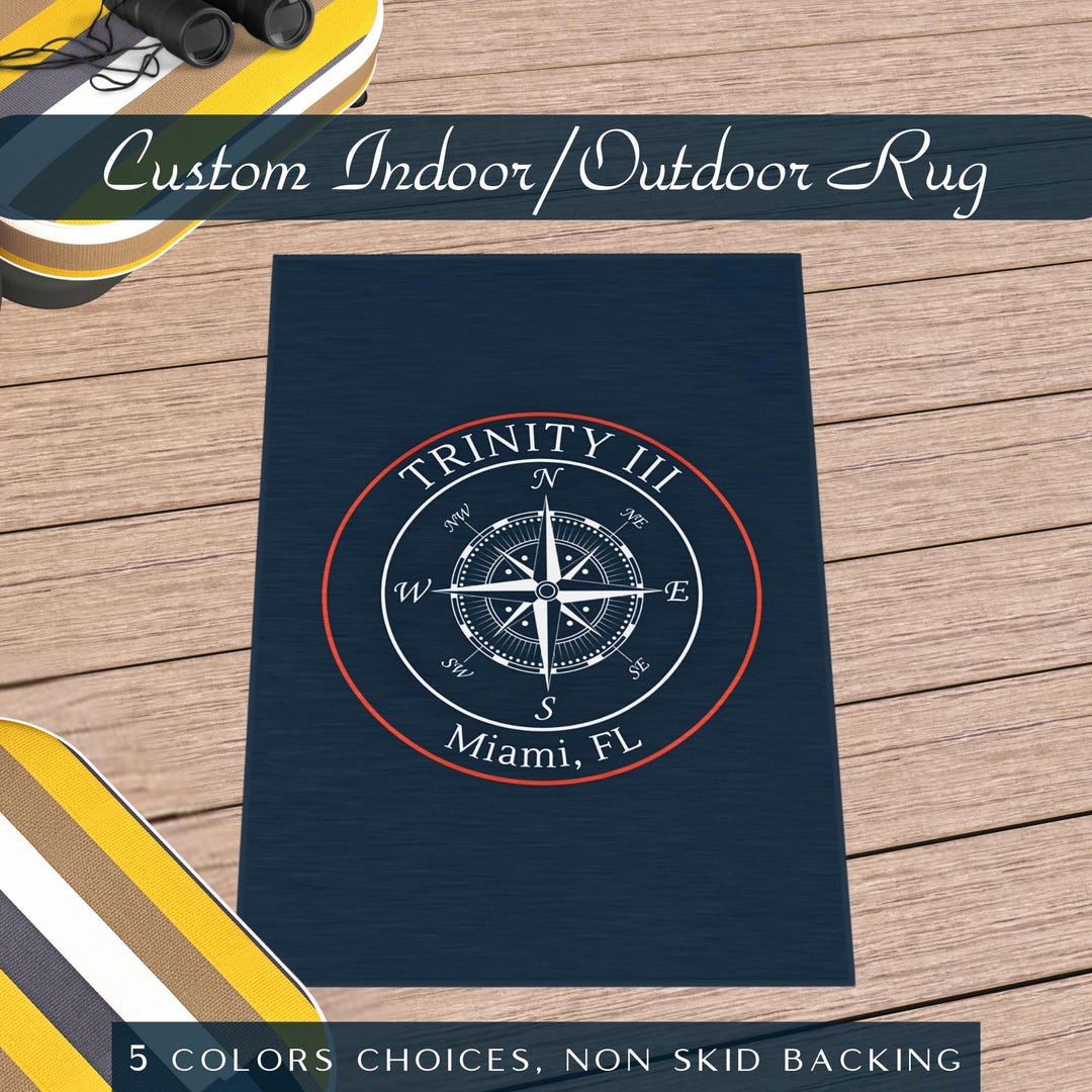 Personalized Boat Rug, Boat Mat, Boat Gift Ideas, Boat Name Gift, Boat ...