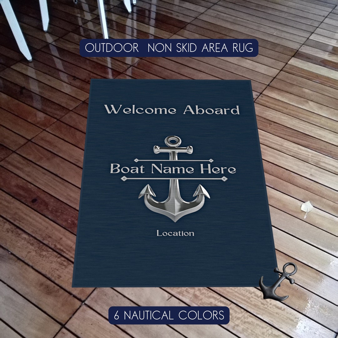 Personalized Boat Mat, Boat Rug, Boat Accessories, Boat Gift Ideas ...
