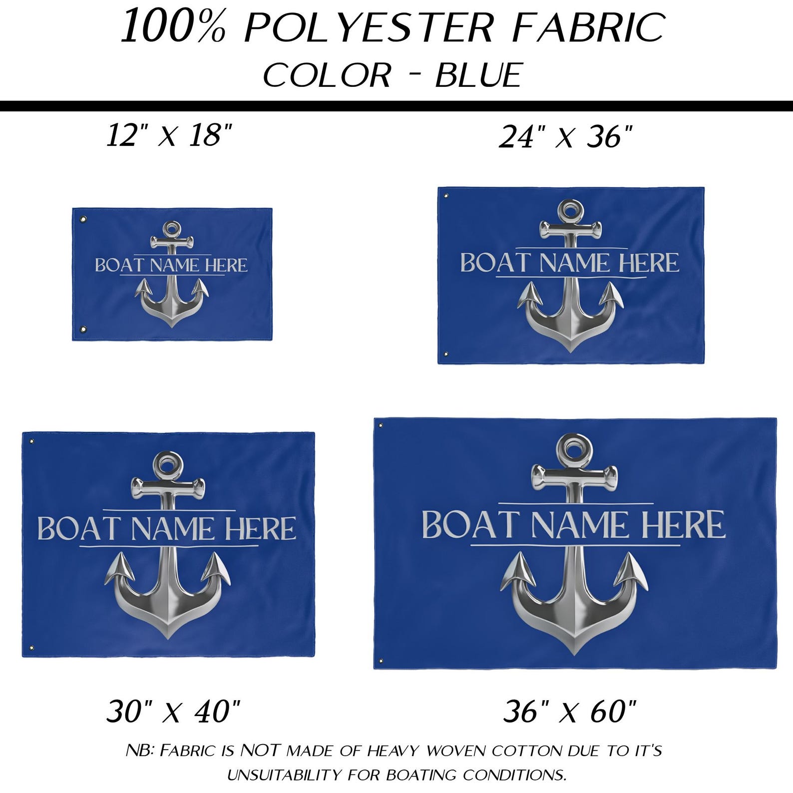 Personalized Boat Flag, Nautical Yacht Flag, Boat Accessories, Boat ...
