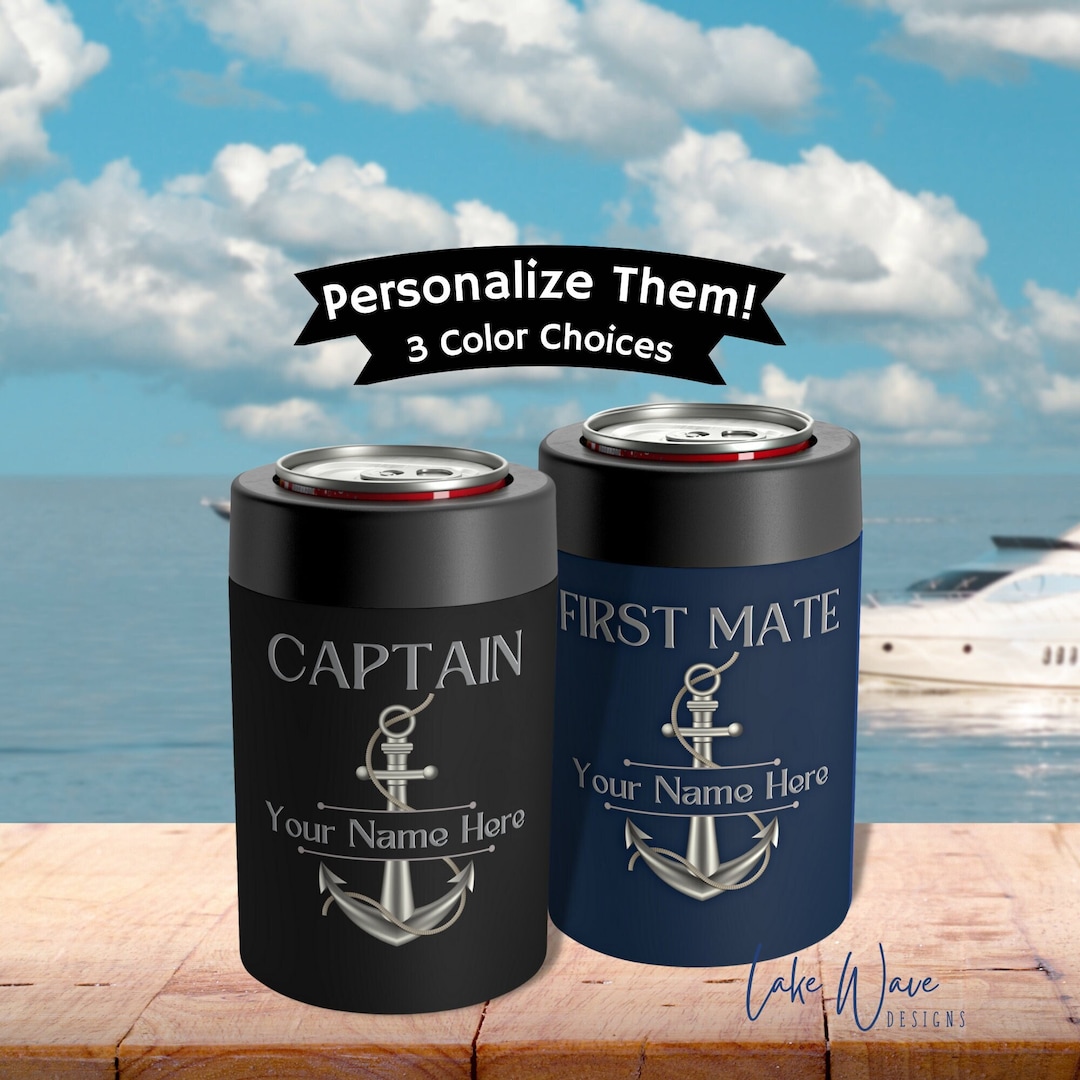 Personalized Boat Captain Gift, Boat Gifts Ideas, Boating Can Cooler ...
