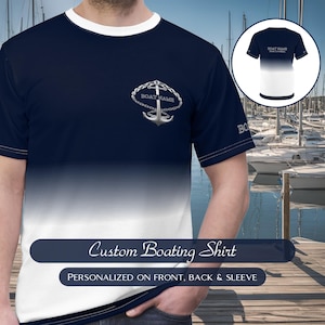 Custom Boating Shirt, Boat Name Shirt, Boat Gifts, Boat Clothing, Boat ...