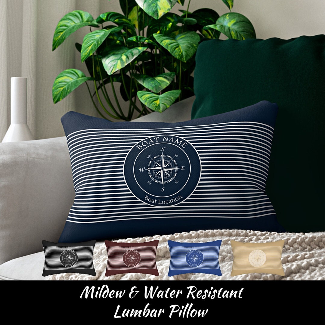 Nautical Lumbar Pillow, Boat Pillow, Boat Accessories, Boat Gifts ...