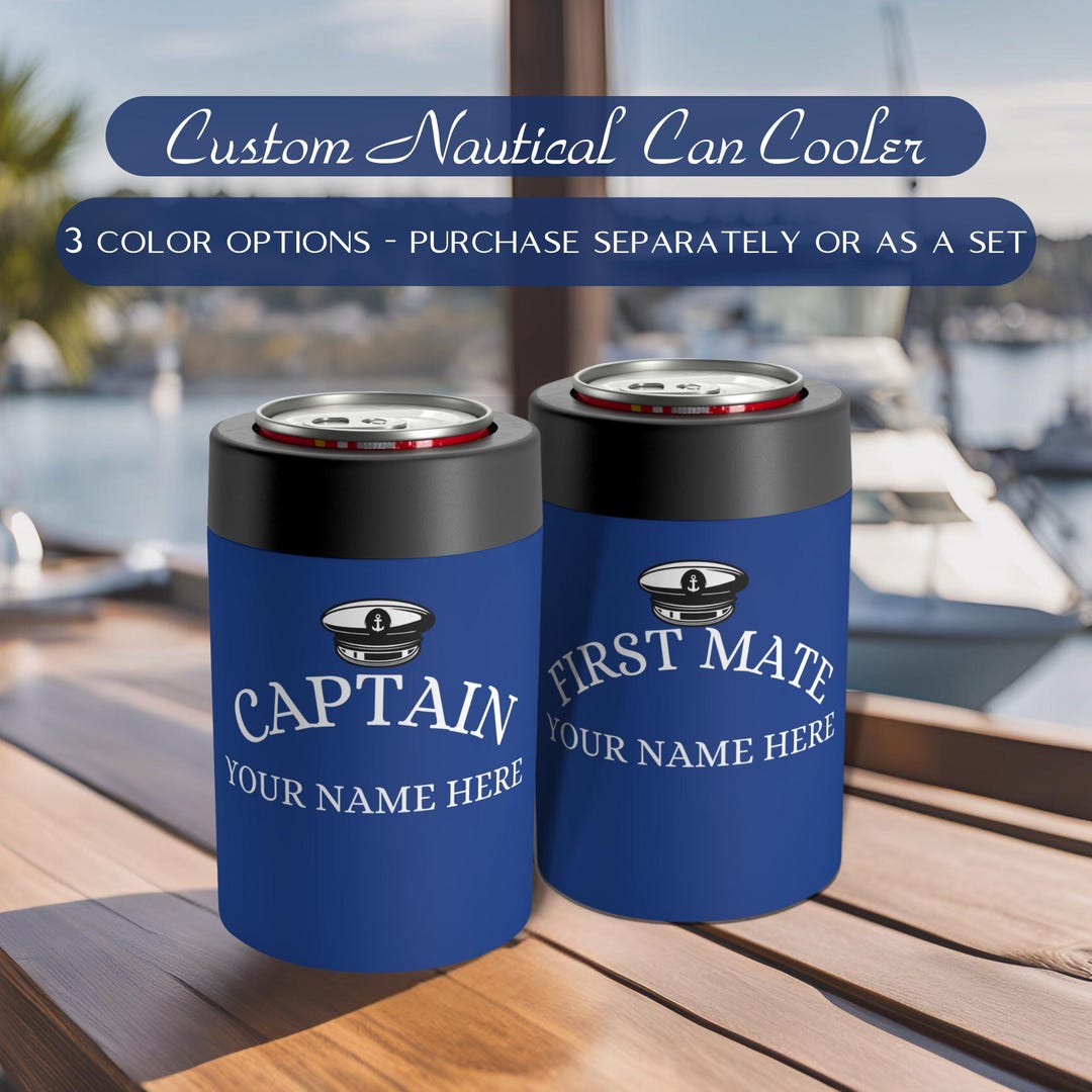 Boat Gift, Boat Captain Can Cooler, Boat Captain Gift, Gift for Boat ...
