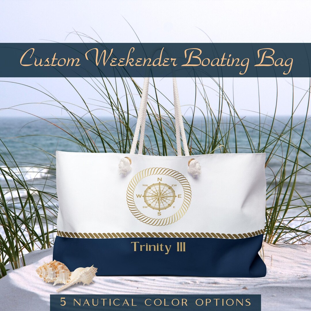 Personalized Boating Bag, Boat Gift Ideas for Women, Nautical Bag ...