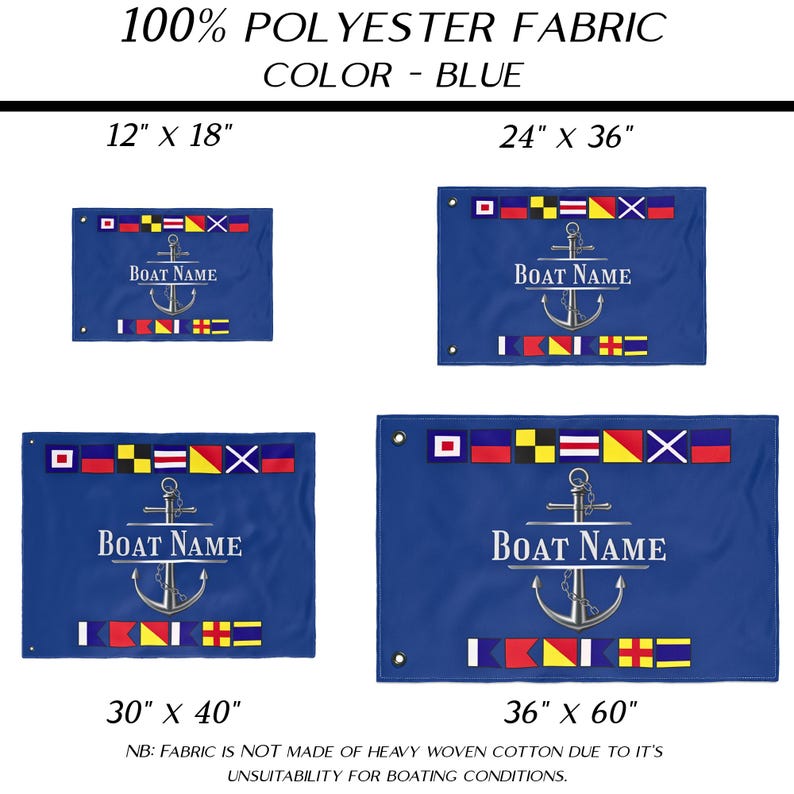 Nautical Flag, Boat Flag, Custom Boat Gifts, Nautical Gifts, Boat ...