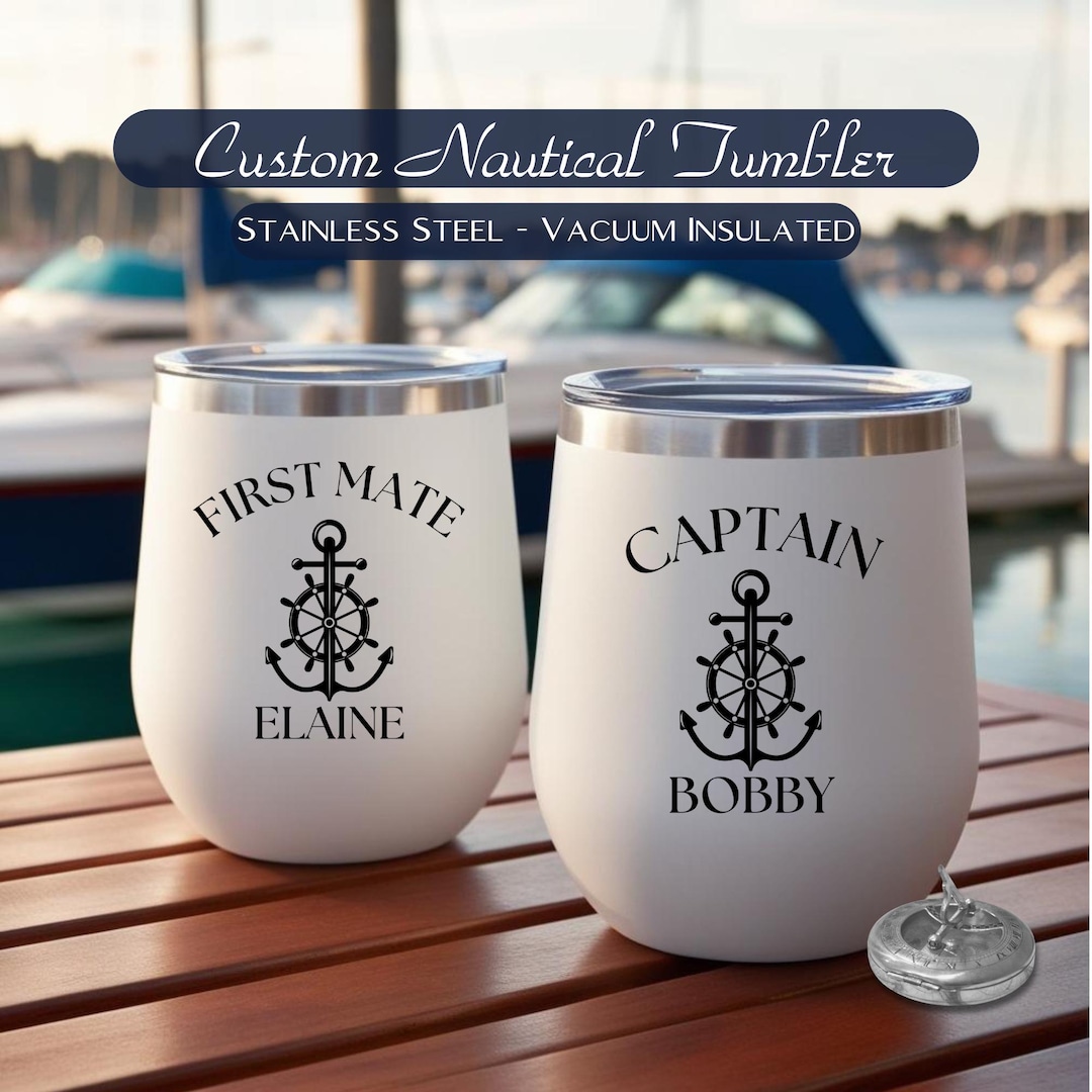 Boat Captain Tumbler, Boat Owner Gifts Personalized, Boat Accessories ...