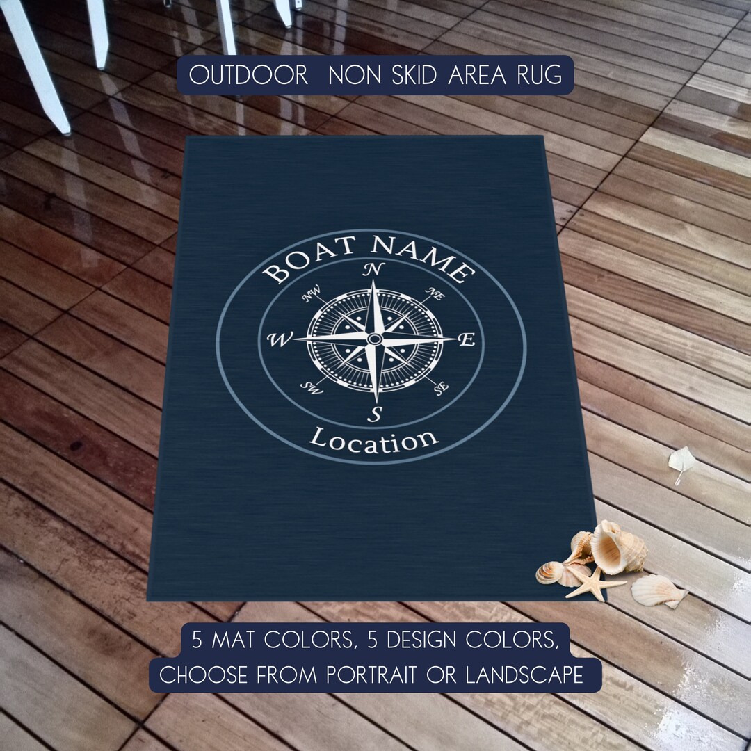 Custom Boat Mat, Boat Rug, Boat Gifts Personalized, Boat Accessories ...