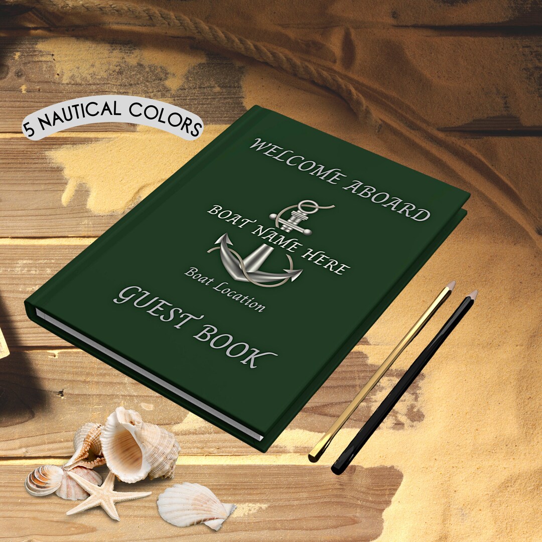 Boat Gifts, Nautical Gift, Boat Guest Book, Boat Accessories, Boat ...