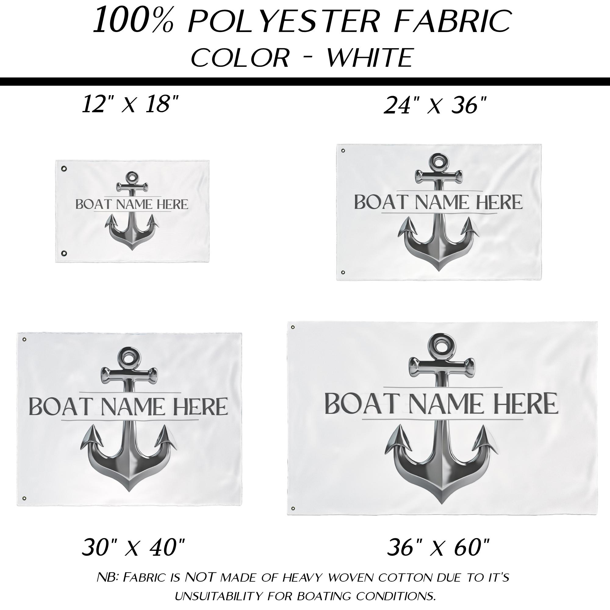 Personalized Boat Flag, Nautical Yacht Flag, Boat Accessories, Boat ...