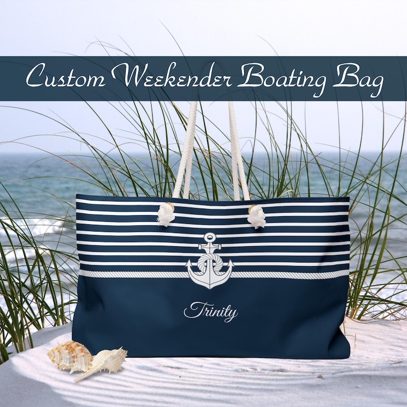 Blue Custom Boat Tote - Etsy