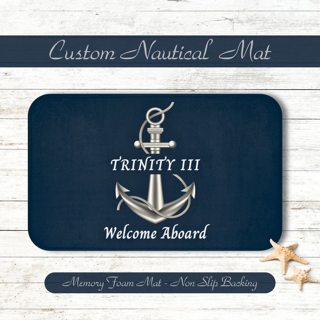 Boat Mat Personalized, Boat Owner Gifts Ideas, Boat Accessories ...