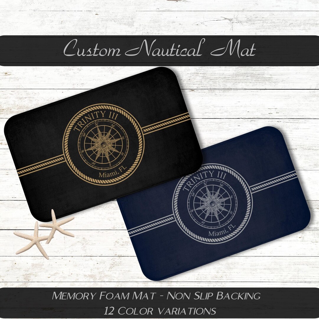 Boat Gifts, Personalized Boat Mat, Boat Name Mat, Boat Owner Gifts ...