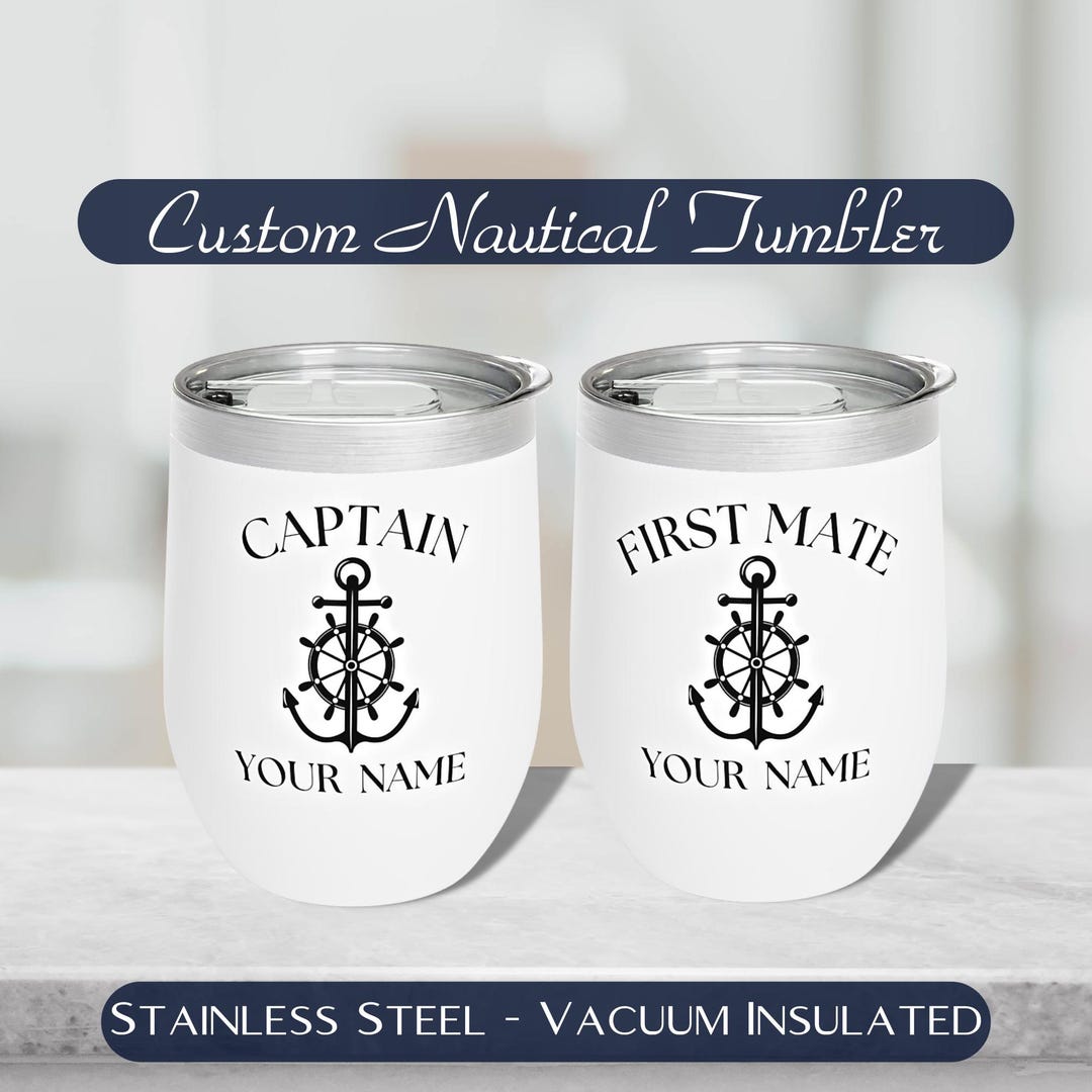 Boat Captain Tumbler, Boat Owner Gifts Personalized, Boat Accessories ...