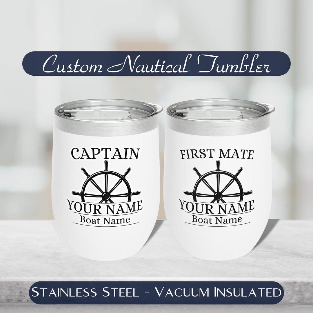 Custom Boat Captain Gifts Personalized, Boat Gift Ideas, Boat Wine ...