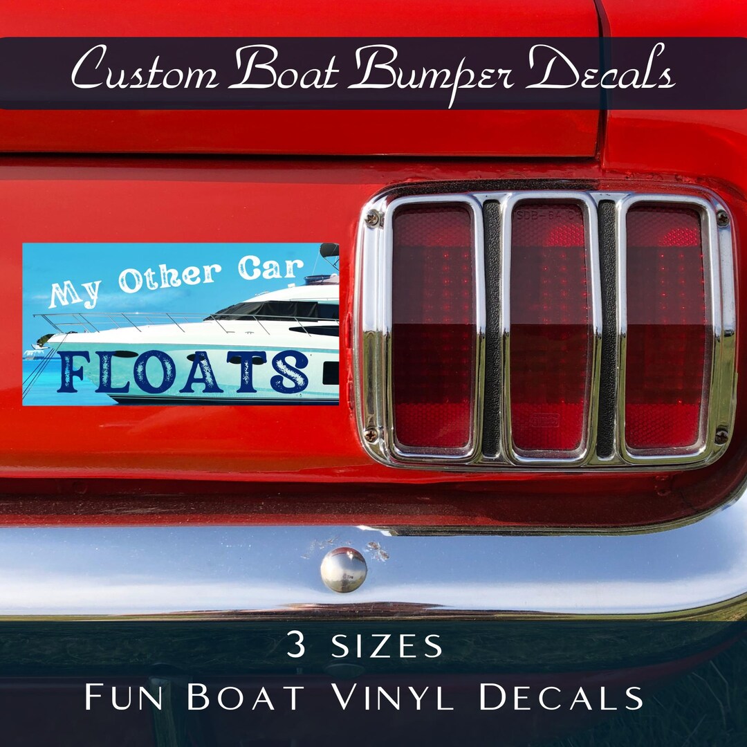 Boat Gifts, Boating Car Bumper Sticker, Gift for a Boat Owner, Boat Car ...