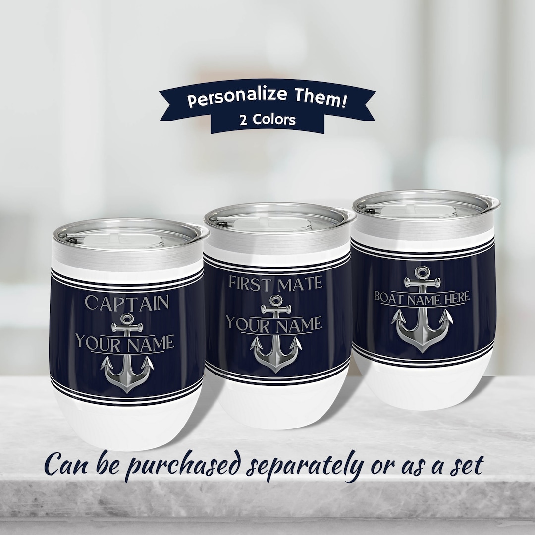 Personalized Boat Captain Gift, Custom Boat Tumbler, Boating ...
