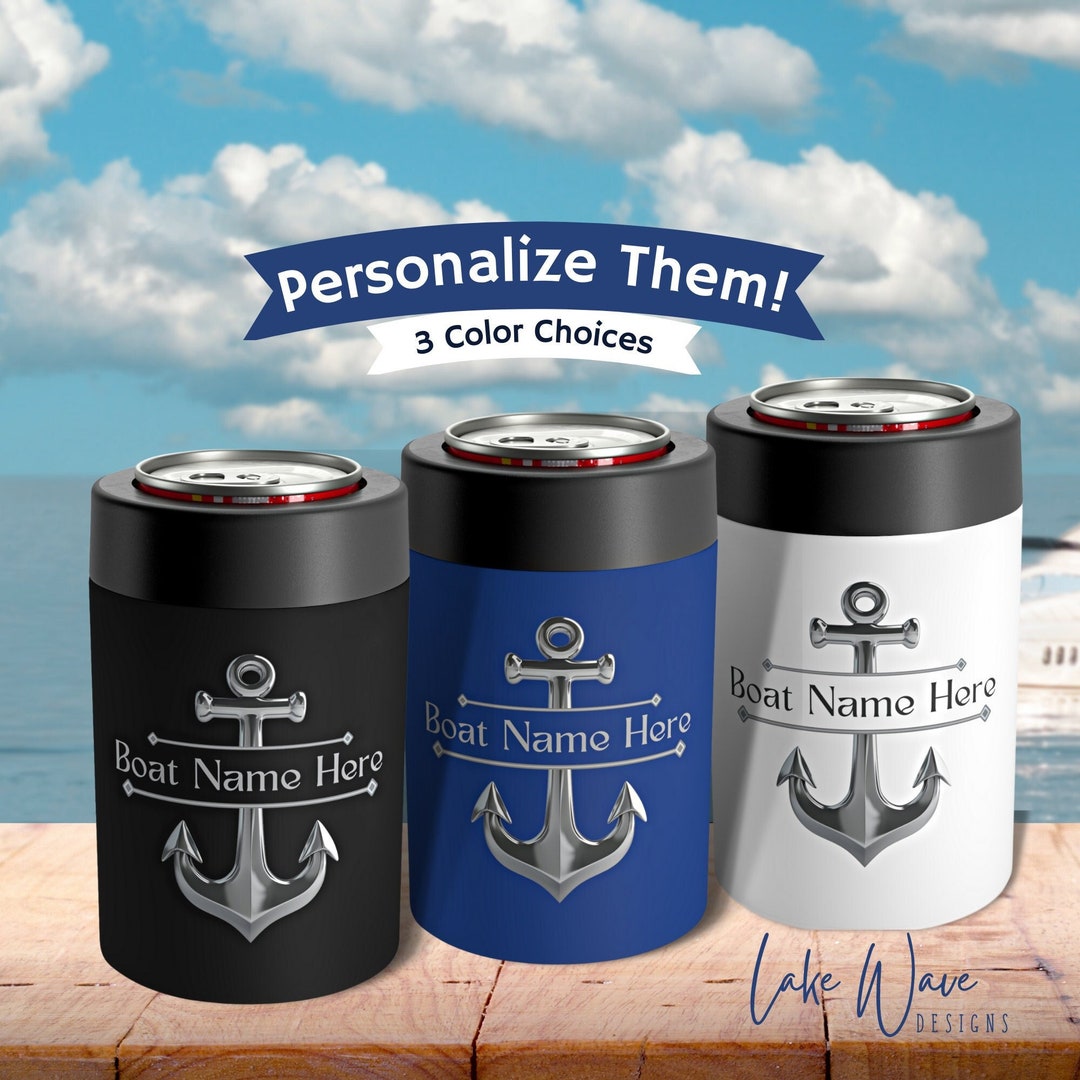 Personalized Boat Captain Gift, Boat Gifts Ideas, Boating Can Cooler ...