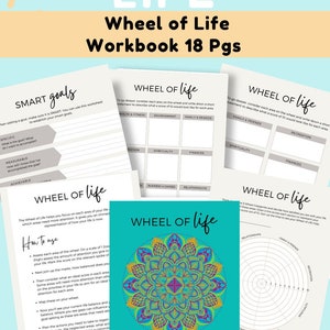 Wheel of Life. Wheel of Balance. 15 Pg Coaching Workbook, Life Circle ...