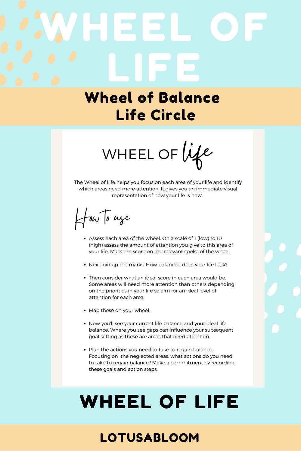 Wheel of Life. Wheel of Balance. Life Circle, Self-care and Self ...