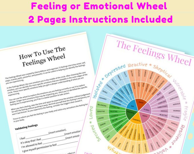 Feelings Wheel Inspired by Atlas of the Heart - Etsy Canada