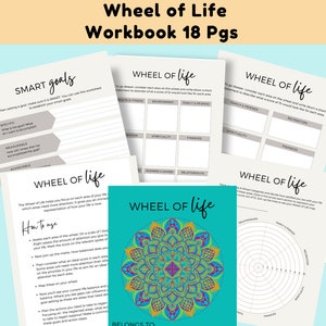 Wheel of Life. Wheel of Balance. 15 Pg Workbook Life Circle - Etsy