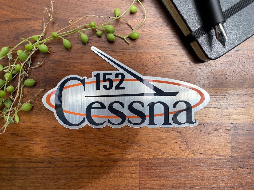 Cessna 152 Brushed Aluminum Vinyl Sticker - Etsy