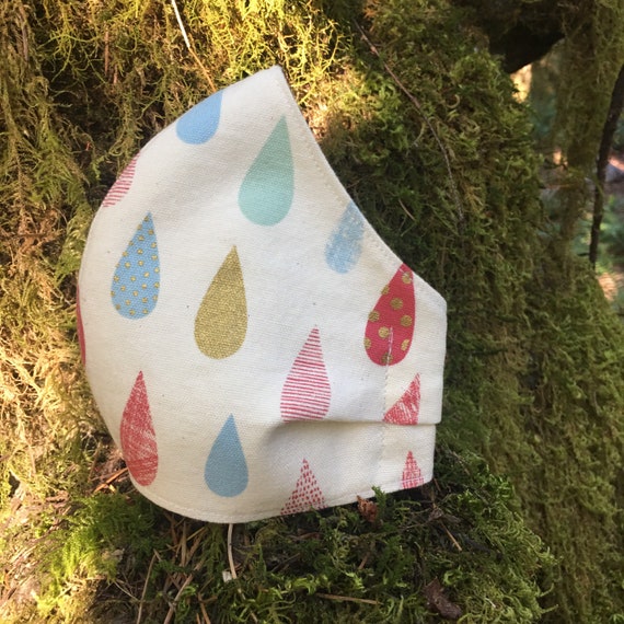 Women's Quality Mask. Raindrop Design. Comes w/ Carrying | Etsy