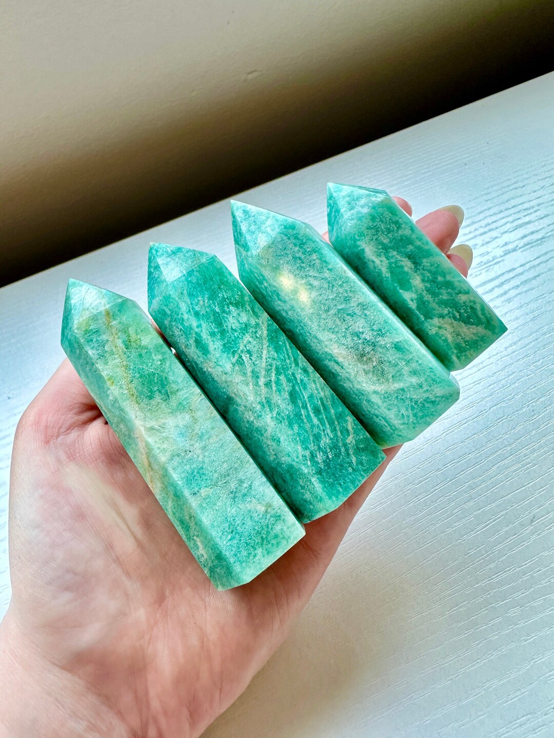 Amazonite Crystal Amazonite Tower - Etsy