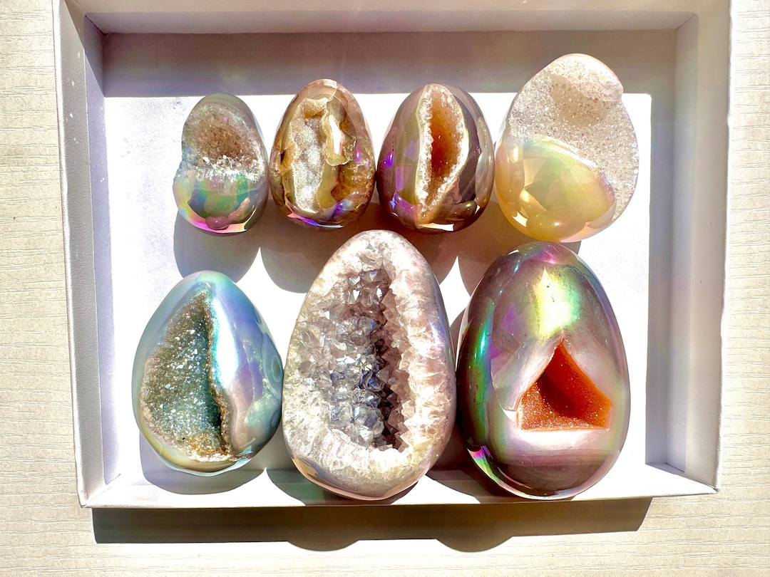Agate Geode Geodes Agates Crystal Display Agate Cluster - Etsy 日本