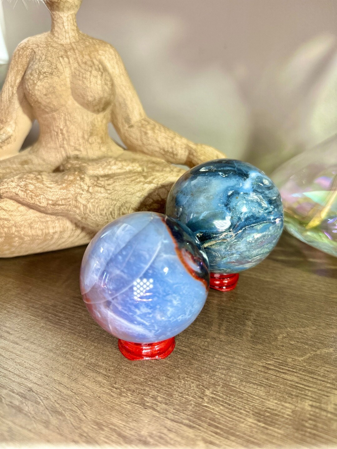 Kabamby Ocean Sphere Orbicular Ocean Jasper Sphere Vein Ocean Jasper - Etsy