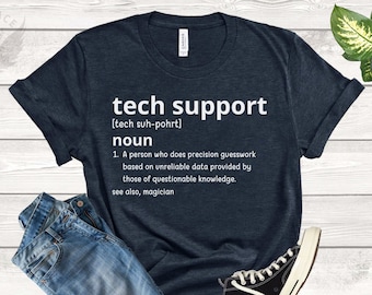 Funny It Tech Shirt | Etsy
