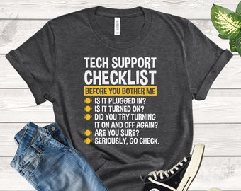 Funny It Tech Shirt | Etsy