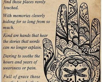 Healing Hands Poster - Etsy