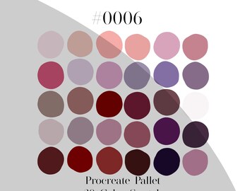 IU LILAC Color Palette Kpop Color Swatches Instant Download Procreate ...