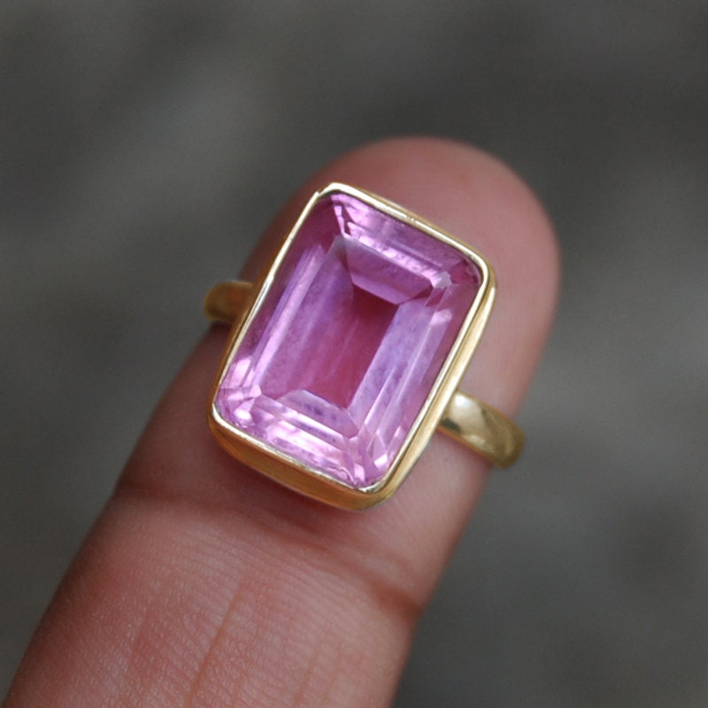 Pink Spinel 925 Sterling Silver Ring Pink Spinel Quartz - Etsy