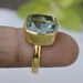 Cushion Cut Hiddenite Gemstone 925 Sterling Silver Ring - Etsy