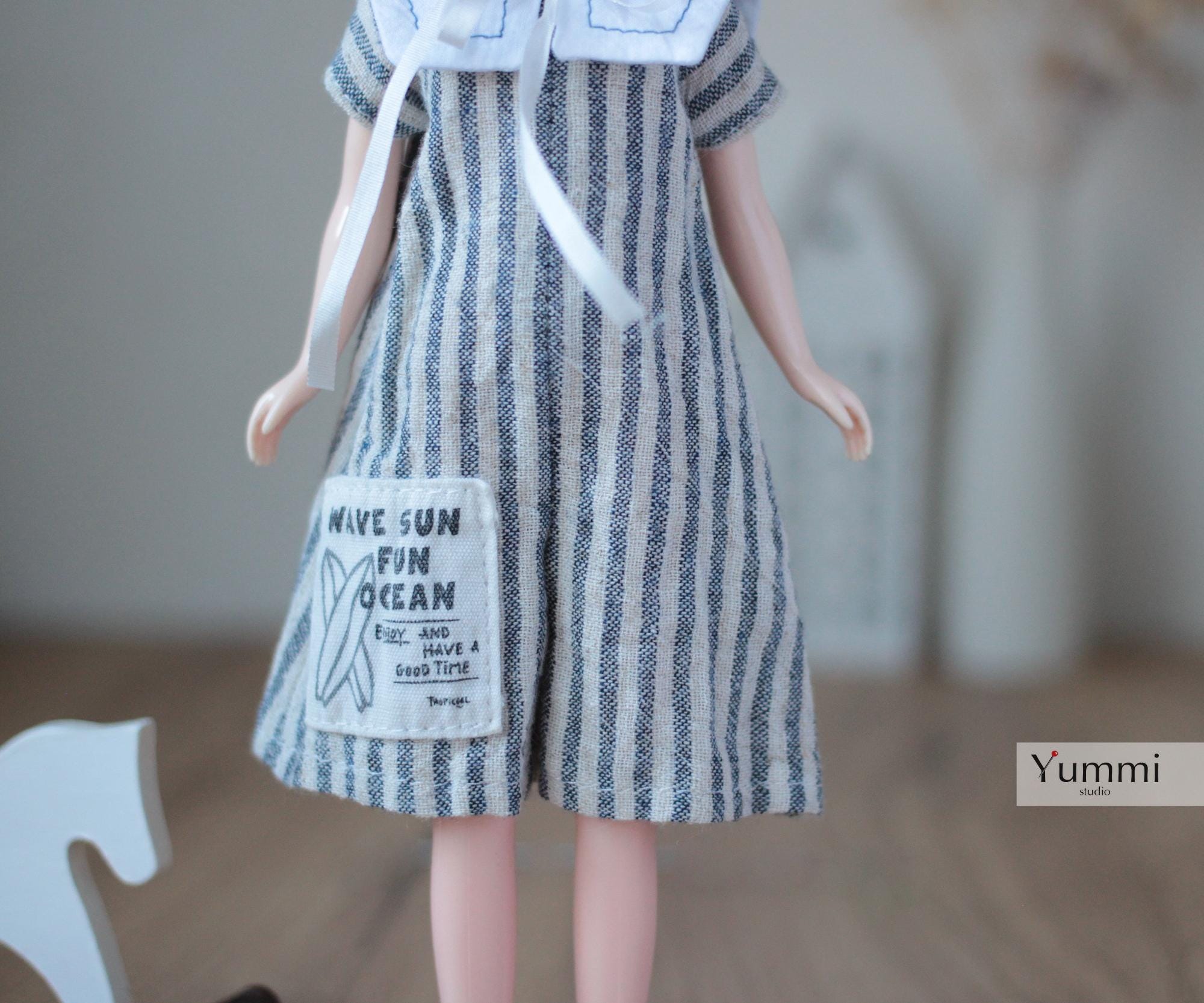 Patterns PDF Jumpsuit With Collar for Neo Blythe, Licca, Azone S ...