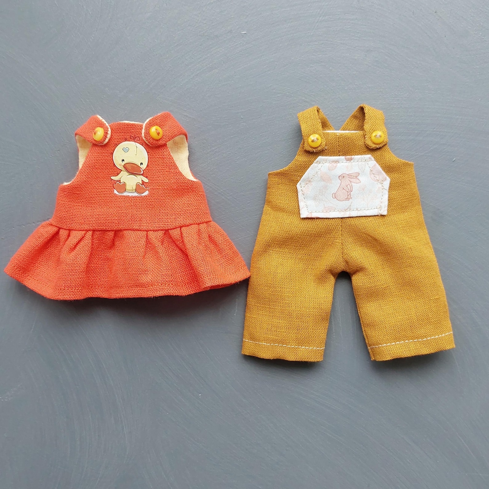 Dress and Jumpsuit for Stuffed Animal Toy 6", Pdf Pattern and Tutorial ...