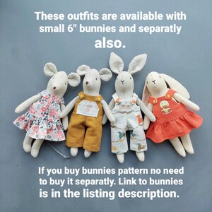 Dress and Jumpsuit for Stuffed Animal Toy 6", Pdf Pattern and Tutorial ...