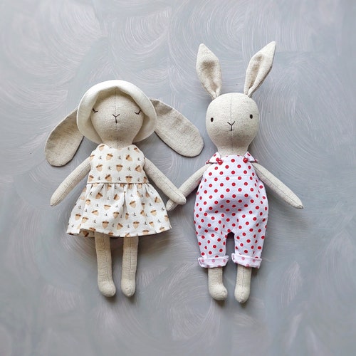 Stuffed Toy Bunny Pdf Sewing Pattern Easter Bunny Rabbit - Etsy